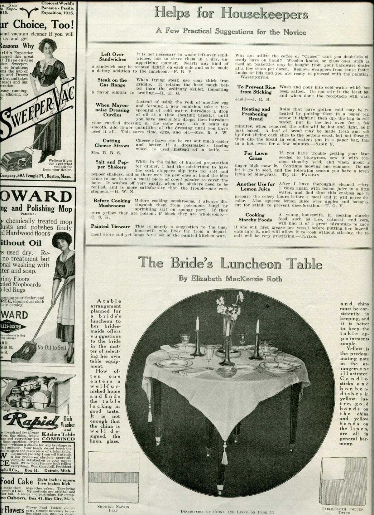 Edwardian Cooking and Kitchen Advertisements, Advice, and "How to"s ...