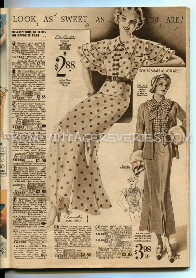 1935 Summer Dress Fashions