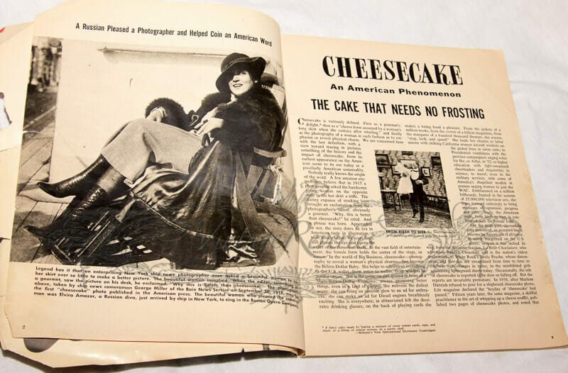 How the term cheesecake pinup originated