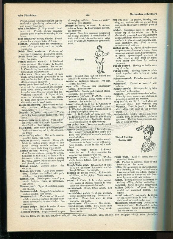 3 more scans from the Language of Fashion, a 1930s fashion dictionary